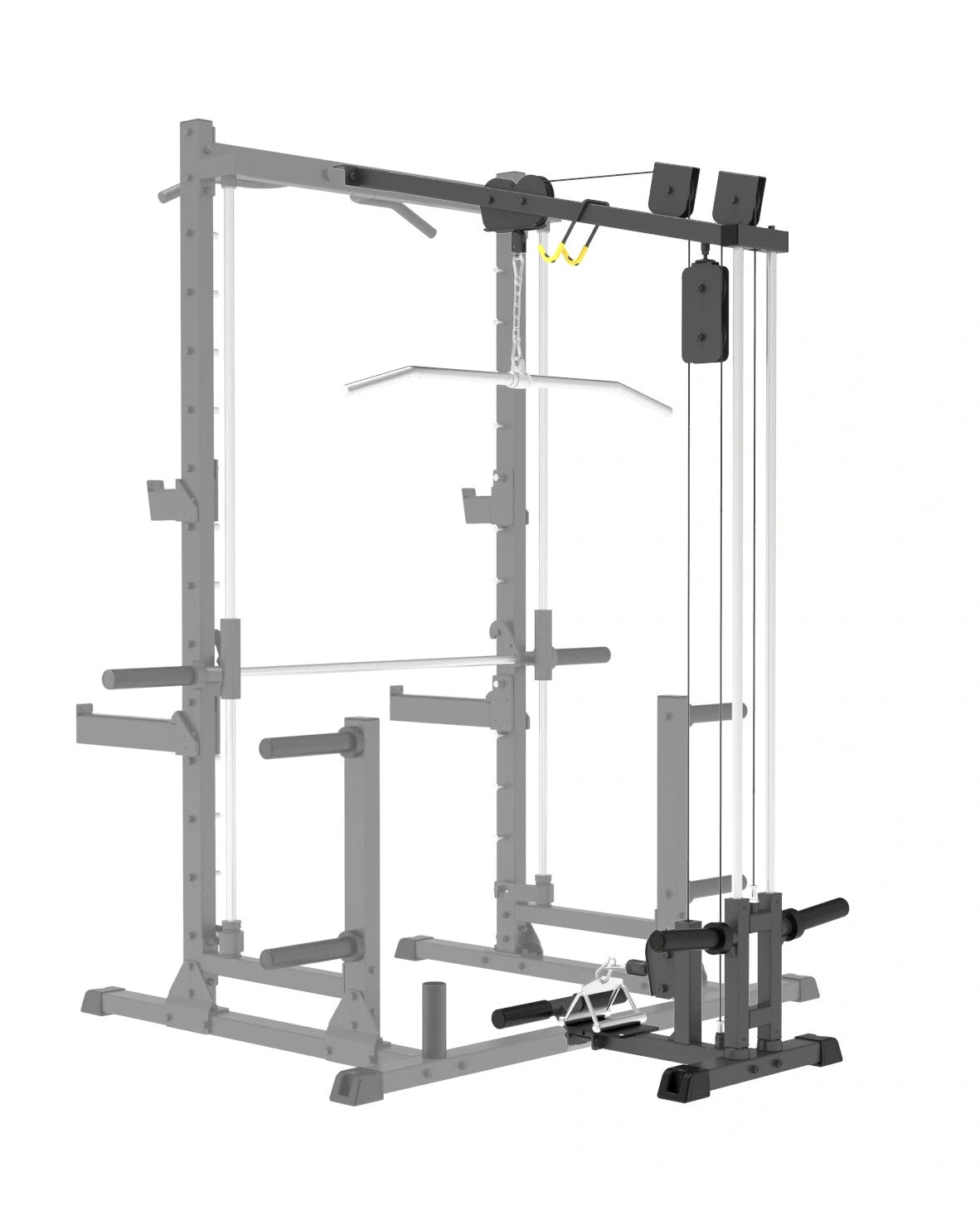 seated pull down row